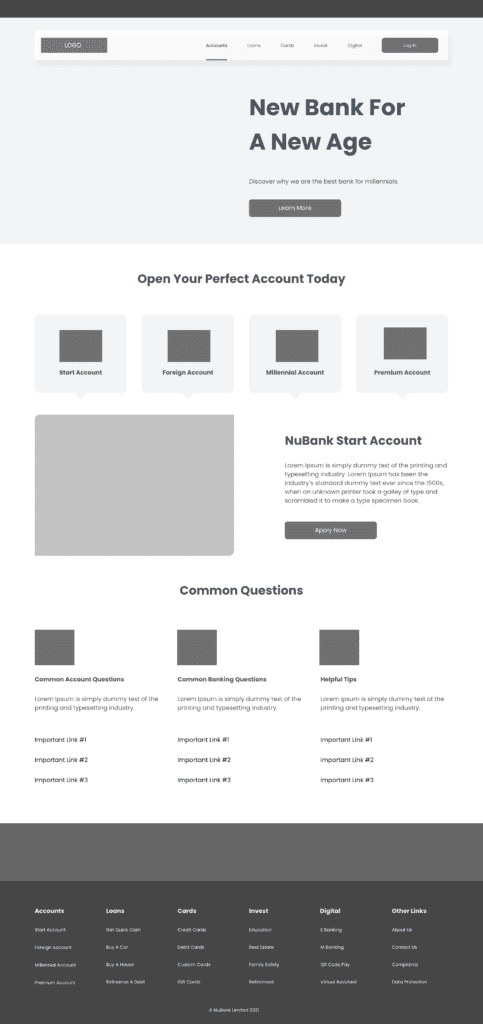 Wireframes & Mockups | Web Strategies