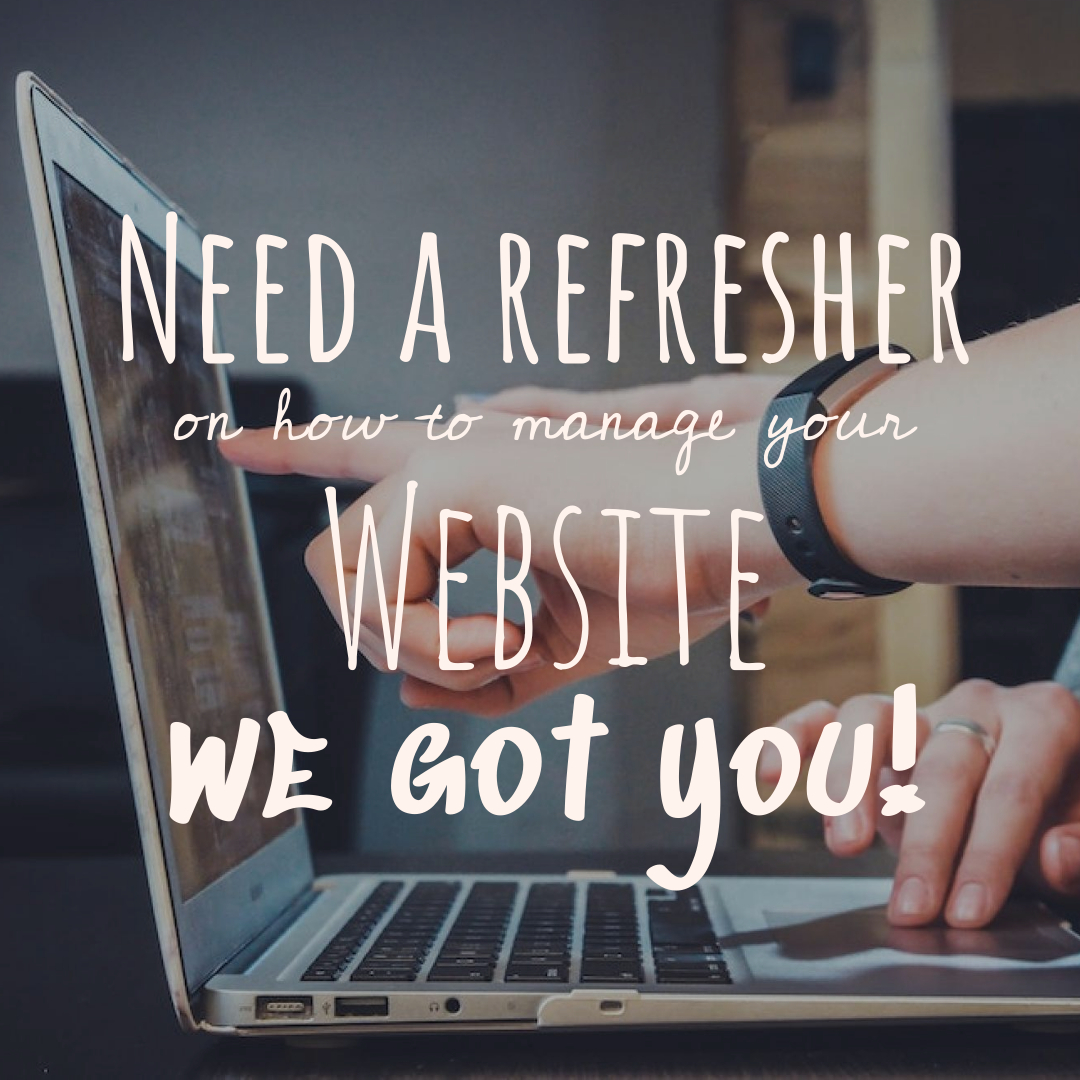 Need a refresher on how to manage your website? We got you. | Web ...