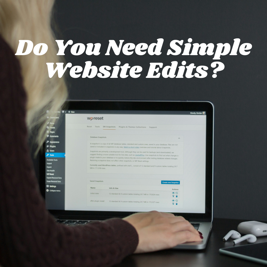 Do You Need Simple Website Edits? | Web Strategies